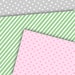 Pastel Dots and Stripes Digital Papers, Pastel Rainbow JPG, Cute ...