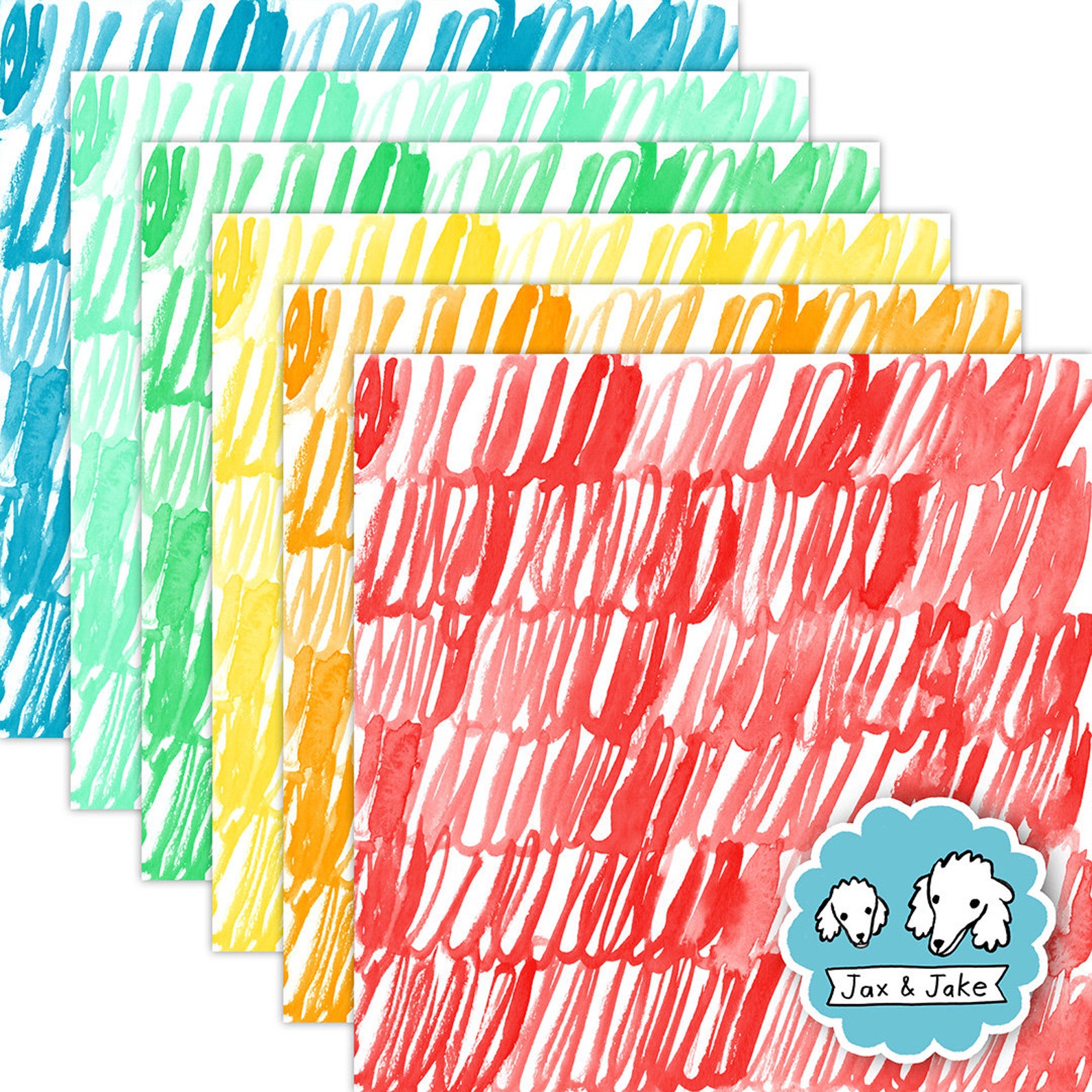 Watercolor Scribble Texture Digital Papers Watercolor - Etsy