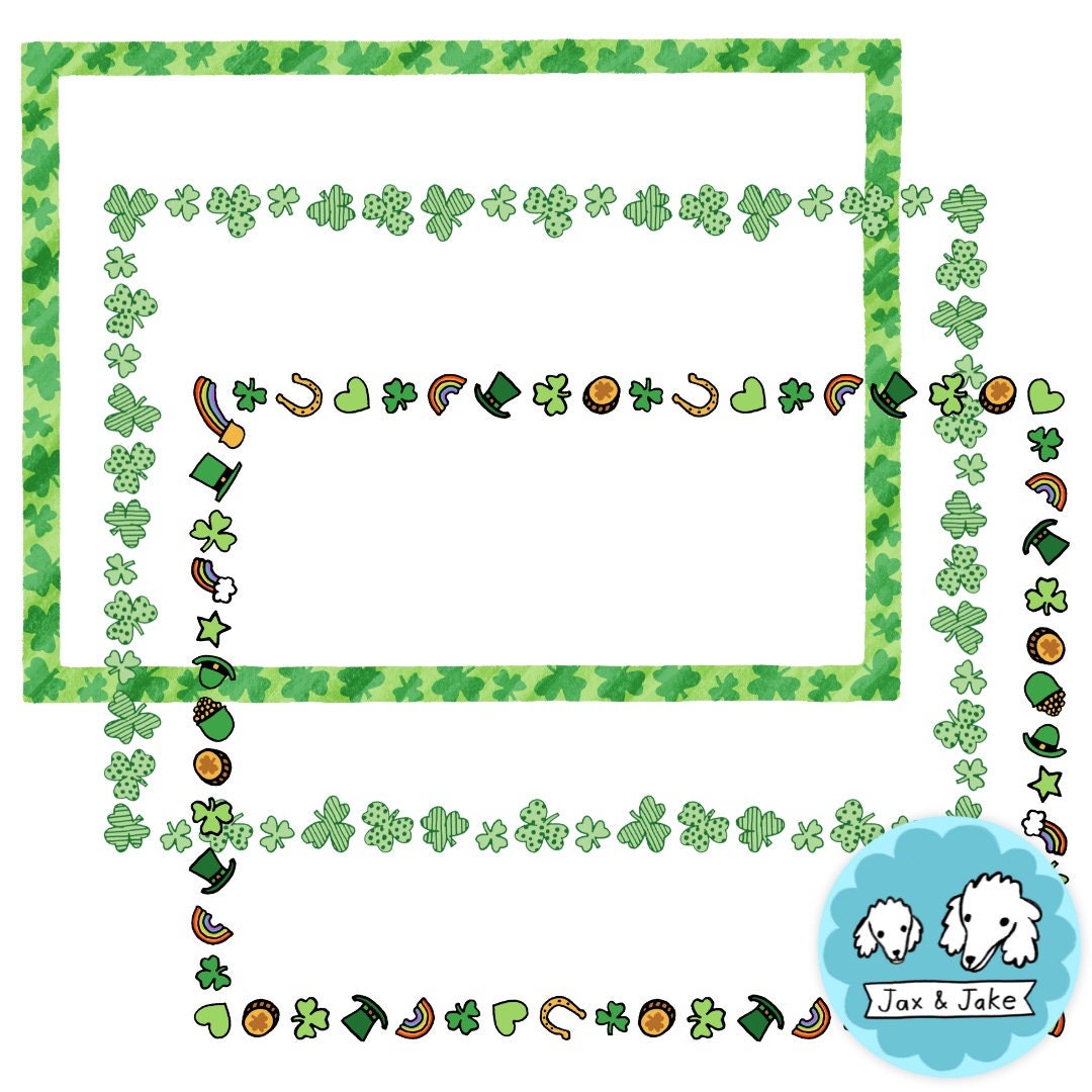 St Patricks Day Clipart Borders, Saint Patricks Day Clip Art Frames ...