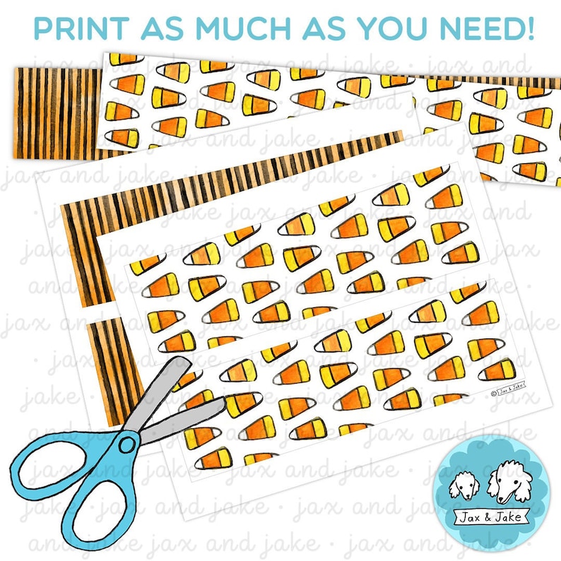 Watercolor Halloween Bulletin Board Borders, Printable Fall Classroom ...