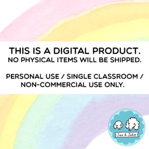 Rainbow Watercolor SCHOOL Classroom Decor Growing Bundle - Etsy