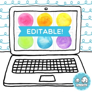 Editable Classroom Calendar Cards for Pocket Chart, Colorful Rainbow ...