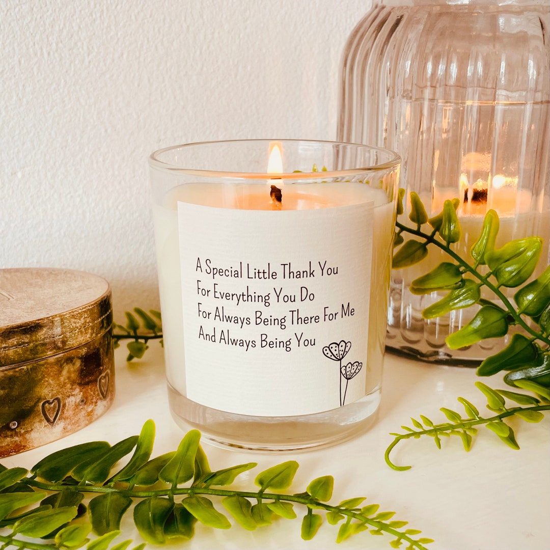 Special Friend Thank You Poem Scented Candle Scented Candles - Etsy