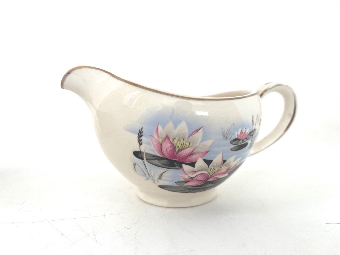 Vintage Alfred Meakin Jug – Water Lily Pattern, 1940s China Creamer - Etsy