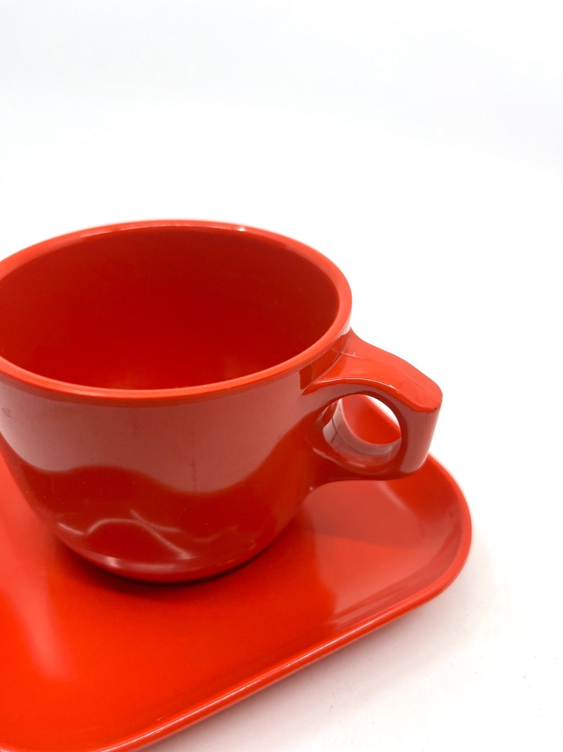 Rosti Mepal Teaset Cup and Saucer Red Melamine MORE AVAILABLE - Etsy