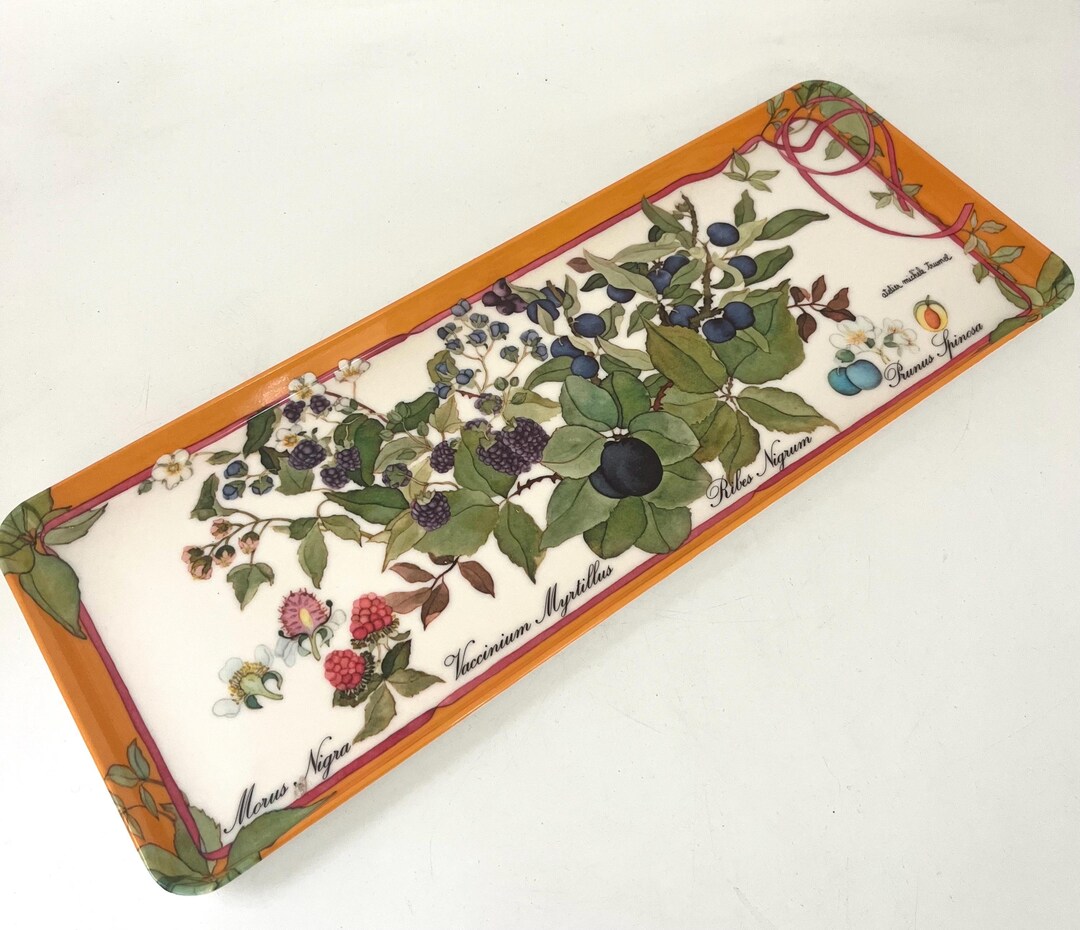 Floral Melamine Serving Tray - Mebel Italy - Made in Italy - Etsy