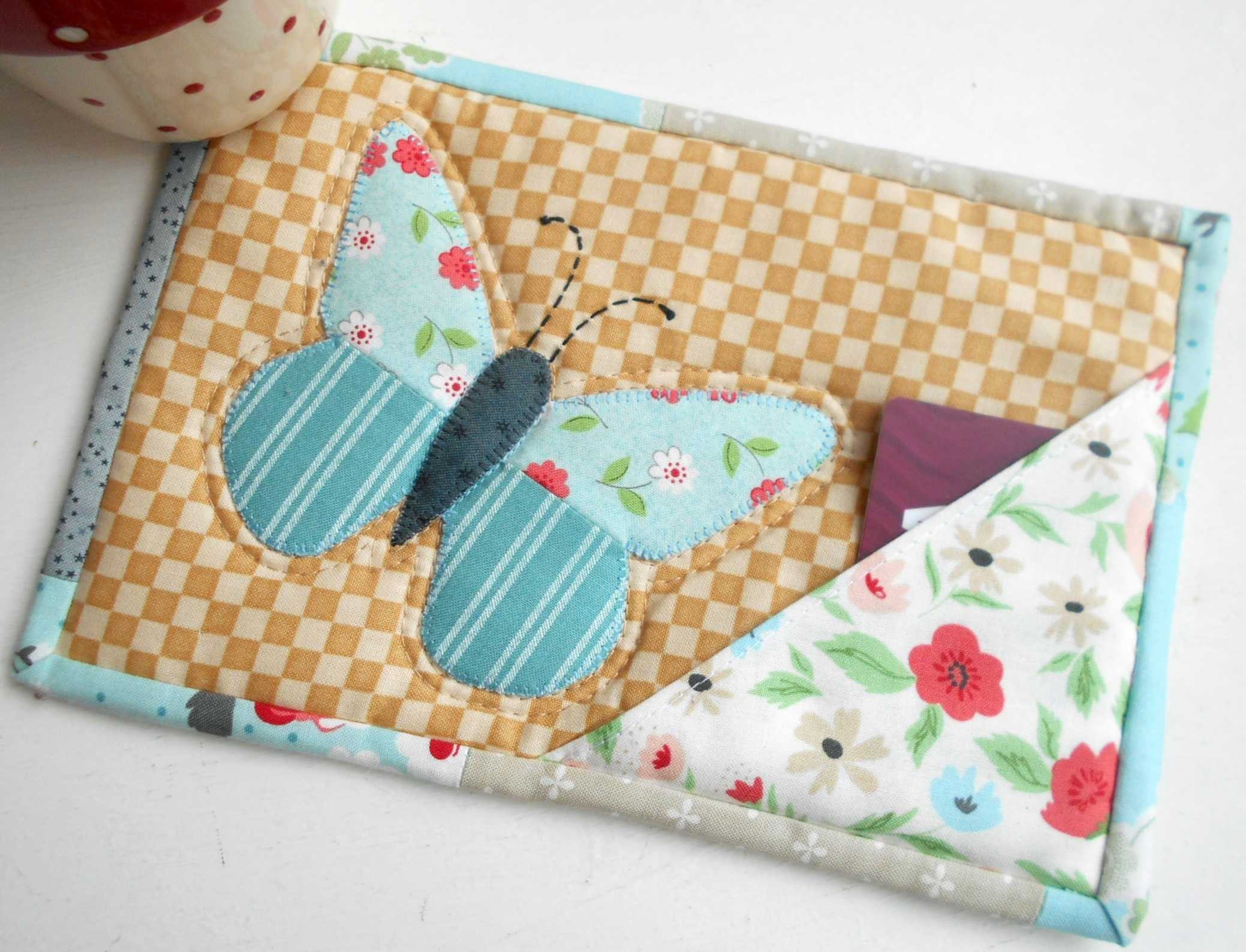 Butterfly Pocket Mug Rug Pattern - Etsy UK