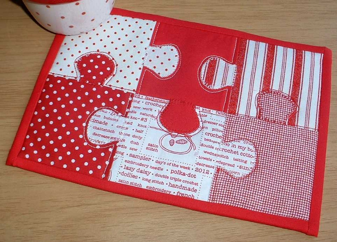 Jigsaw Mug Rug Pattern - Etsy