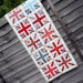 Union Jack Patchwork Block and Table Runner Pattern - Etsy