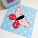 Butterfly Patch Mug Rug Pattern and 6" Quilt Block - Etsy