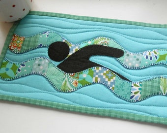 Heart Banner Mug Rug Pattern - Etsy