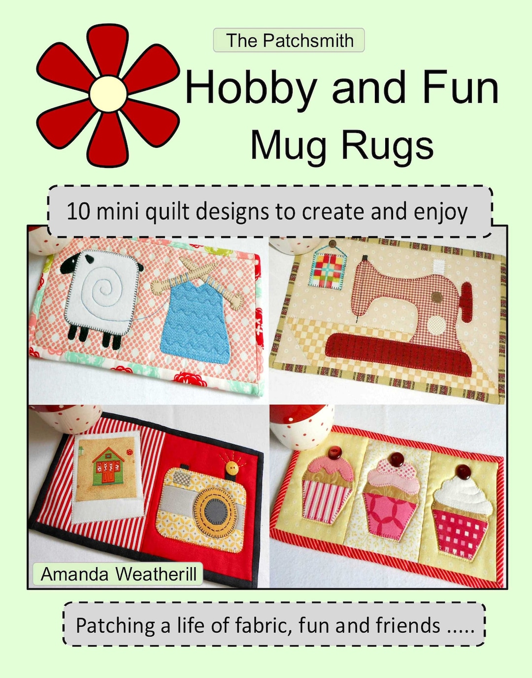 Hobby & Fun Mug Rug Patterns : 10 Designs to Create and Enjoy - Etsy