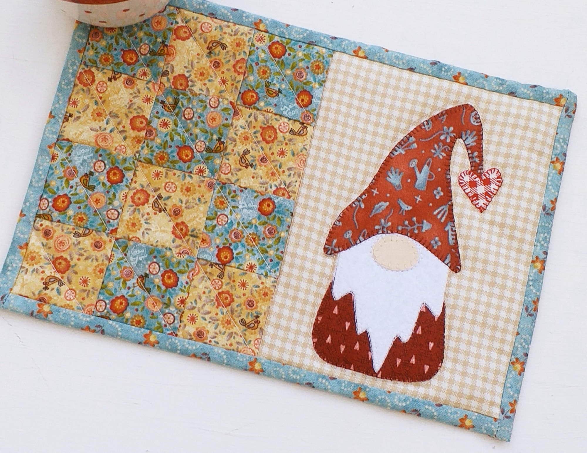 Nordic Gnomes Mug Rug Pattern - Etsy