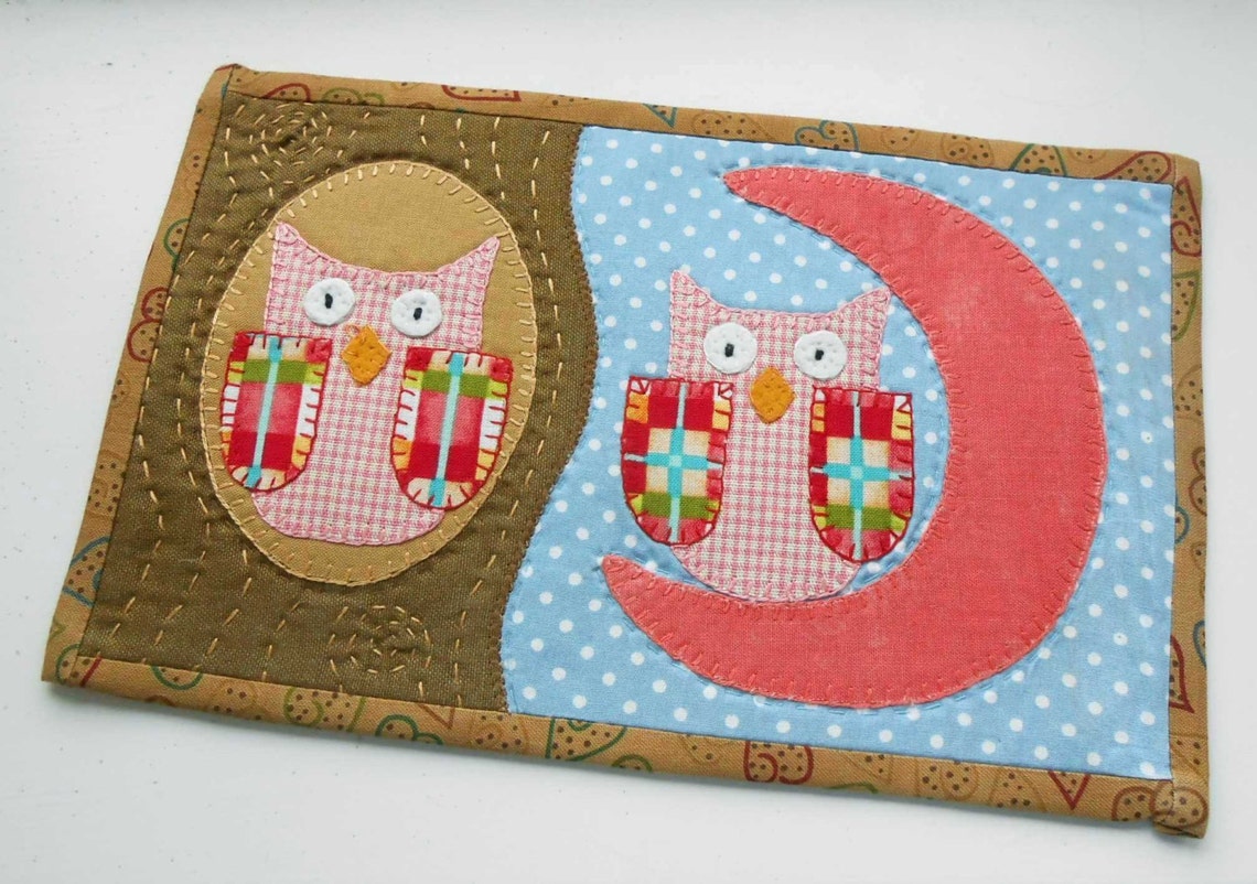 Night Owls Mug Rug Pattern - Etsy