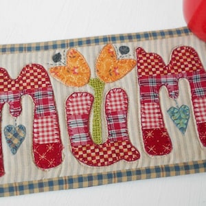 MUM/MOM Mug Rug Pattern - Etsy