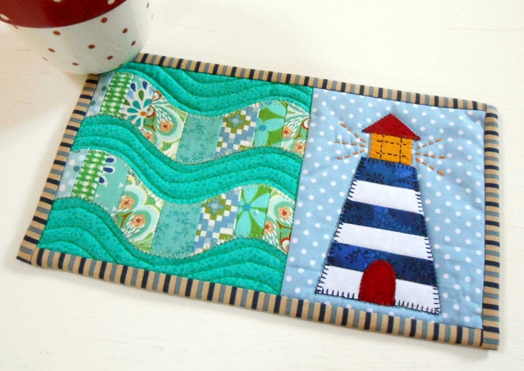 Lighthouse Mug Rug Pattern - Etsy