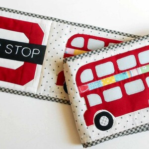 London Bus Skinny Runner and Mug Rug - Etsy