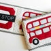 London Bus Skinny Runner and Mug Rug - Etsy