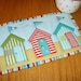 Beach Huts and Whales Pattern Pack Two Mug Rug Patterns From the Patchsmith - Etsy UK