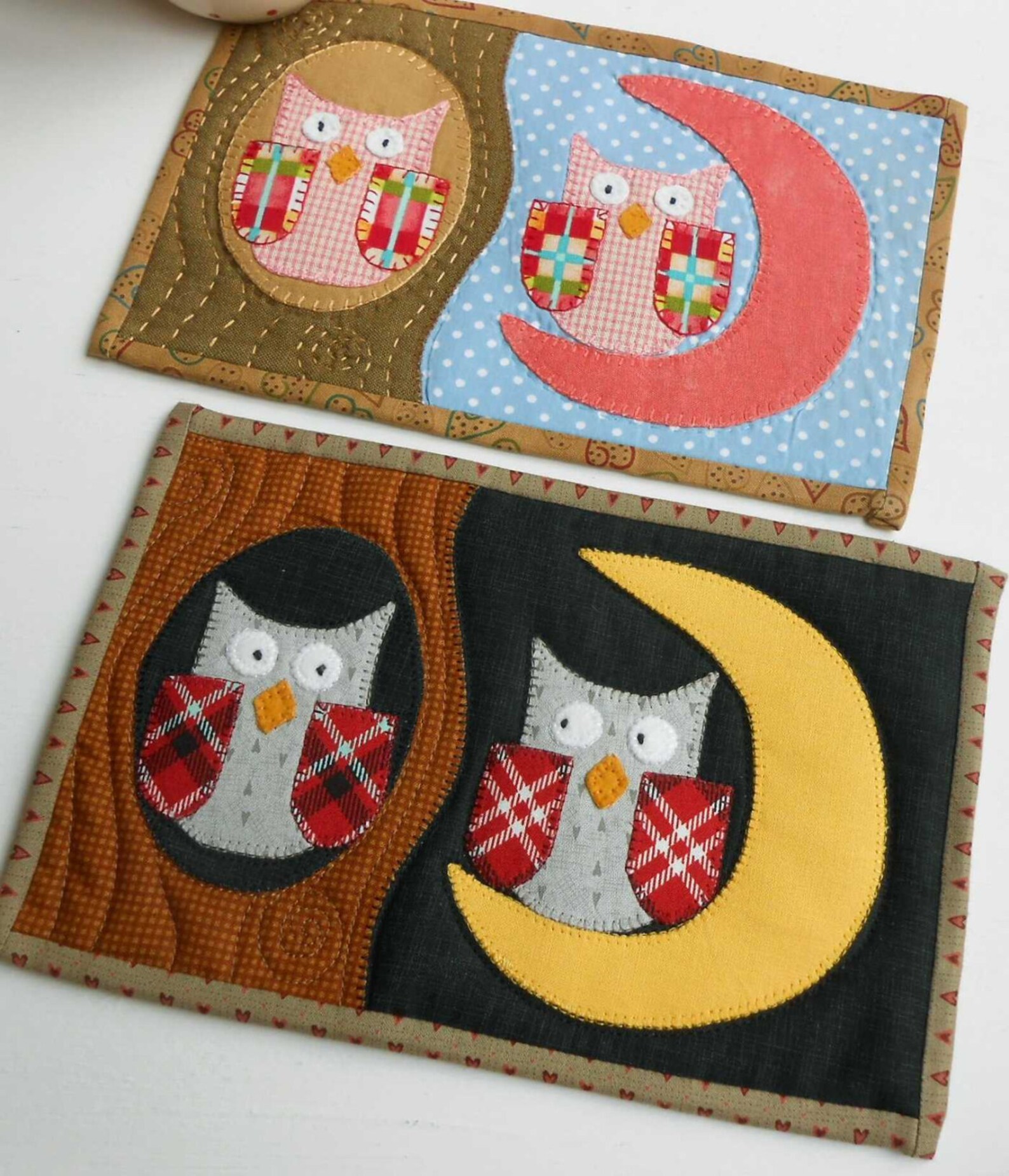 Night Owls Mug Rug Pattern - Etsy