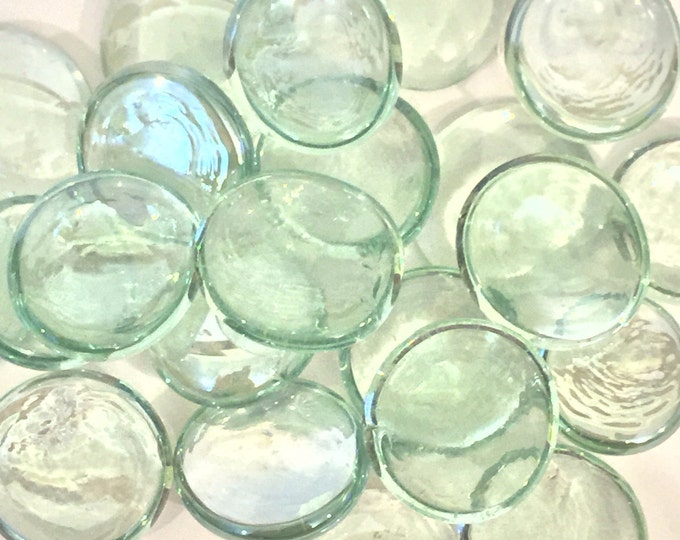 1/2 Pound Jumbo Flat Marbles 1 Inch Beautiful Clear - Etsy