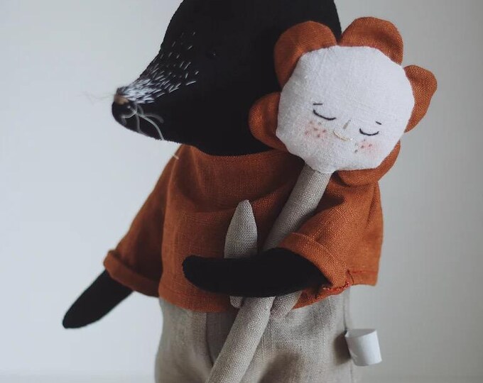 Handmade Mole Doll With Flower | Soft Plush Toy for Children | Perfect ...