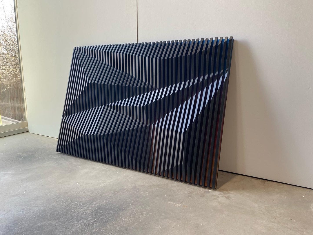 Wall Art 3d Wall Art Wood Wall Art Modern Art Unique Art Color Changing ...