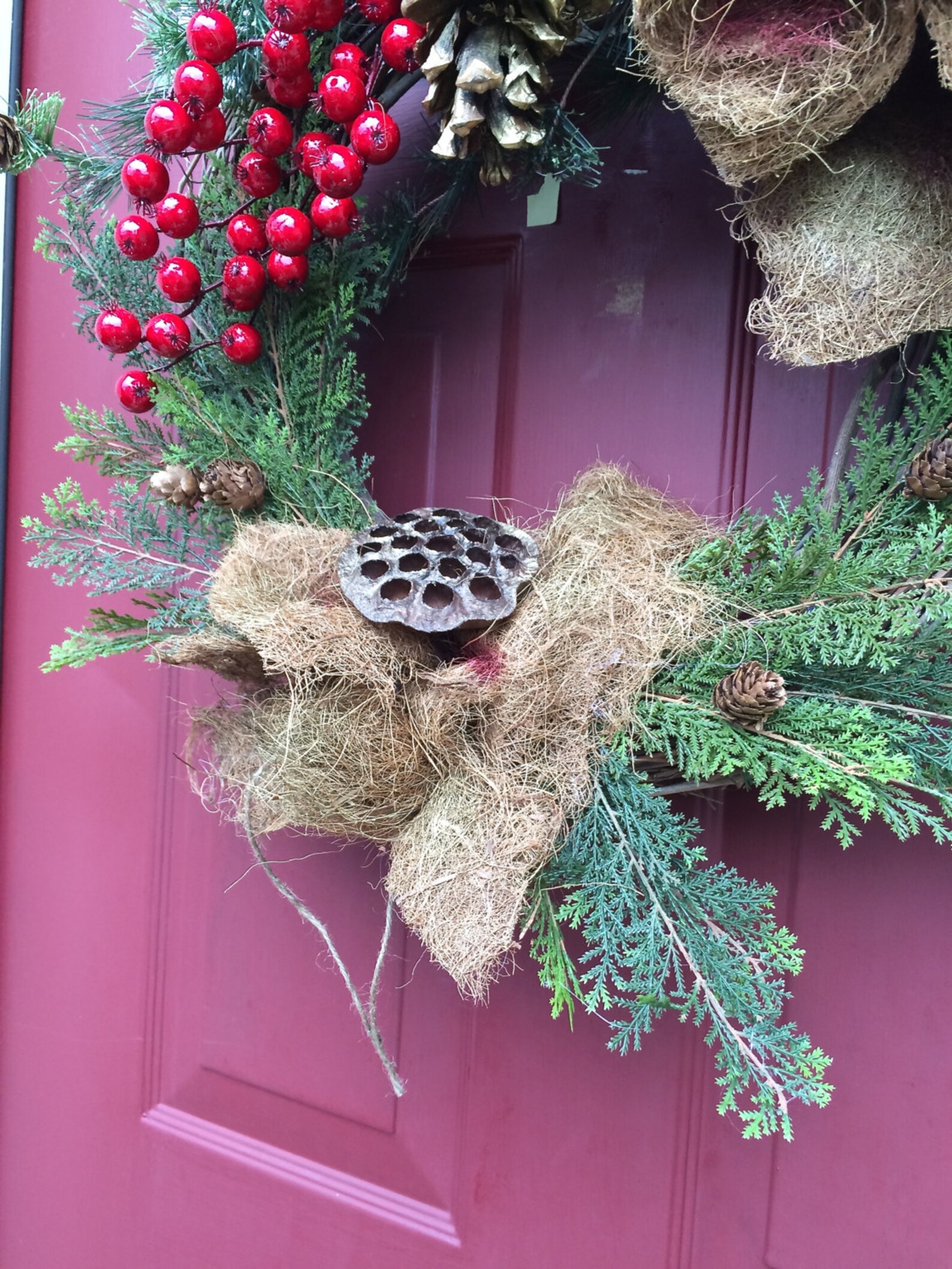 Christmas Rustic Wreath Rustic Christmas Christmas Wreath Holidays ...