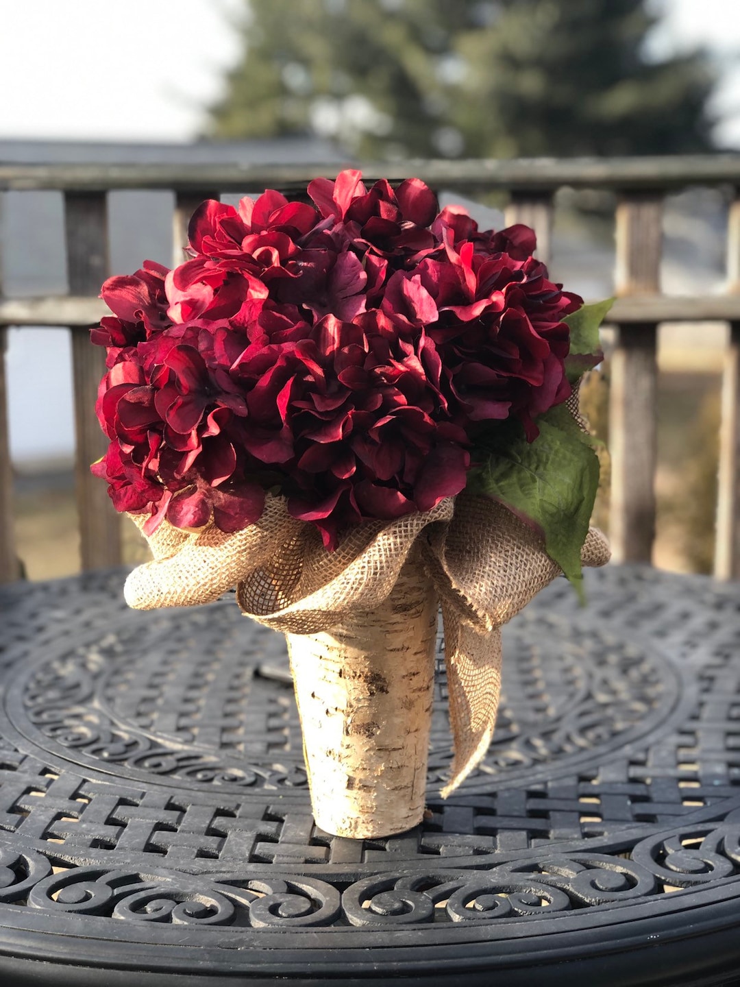 Hydrangeas Centerpiece, All Year Around, Faux Hydrangeas Centerpiece ...
