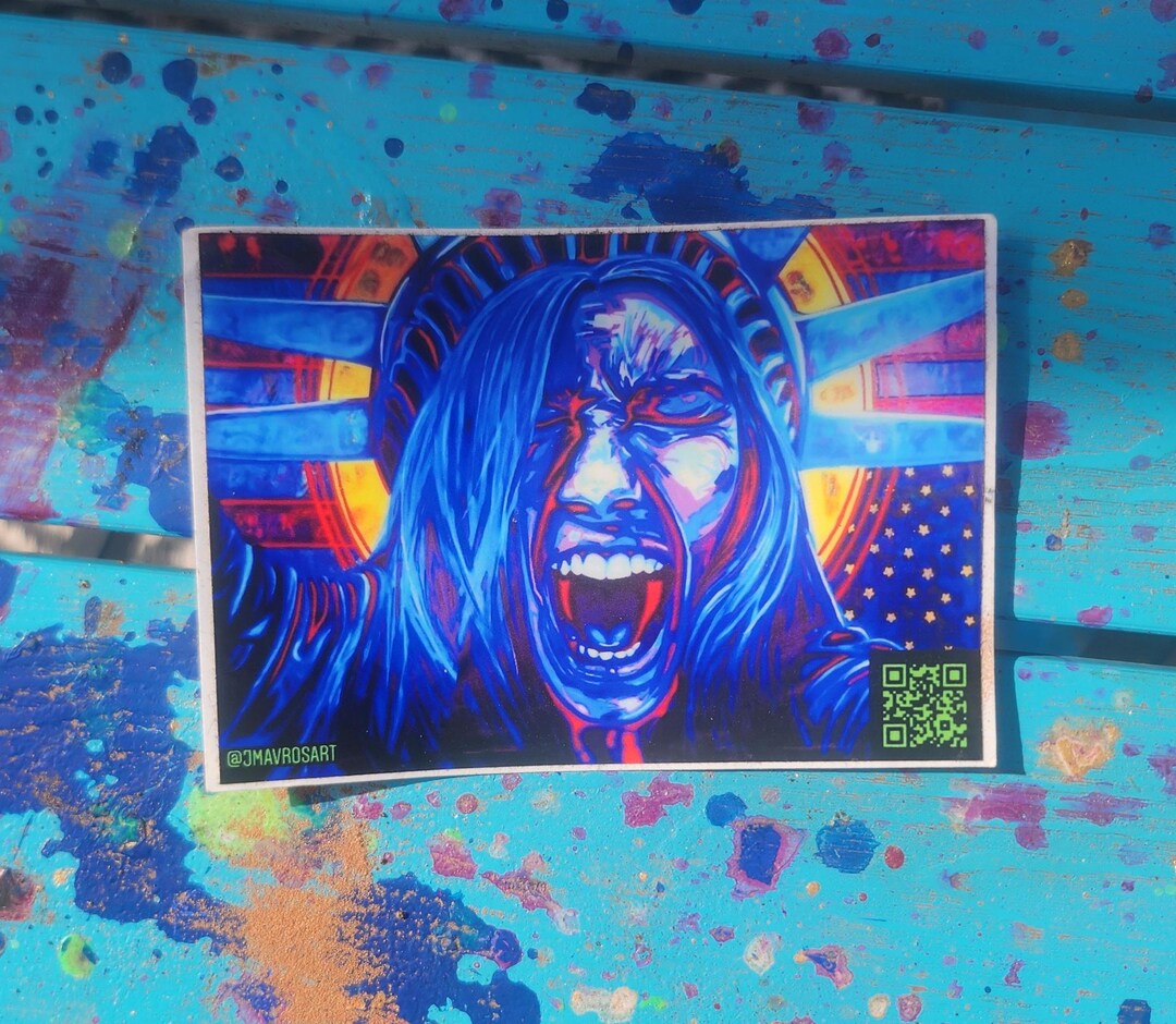 NO Words|lady Liberty Stickers | Political Stickers|democracy at Risk|distress Flag Yard ...