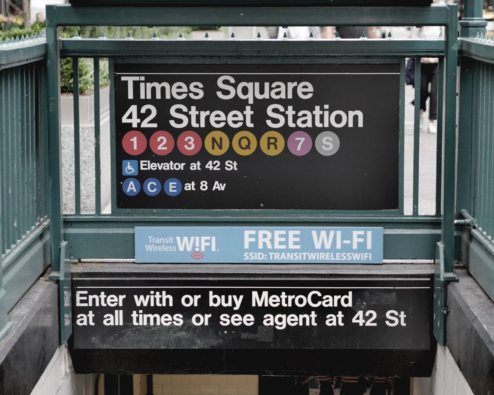 Times Square Subway Sign New York City Photo Print or Canvas - Etsy