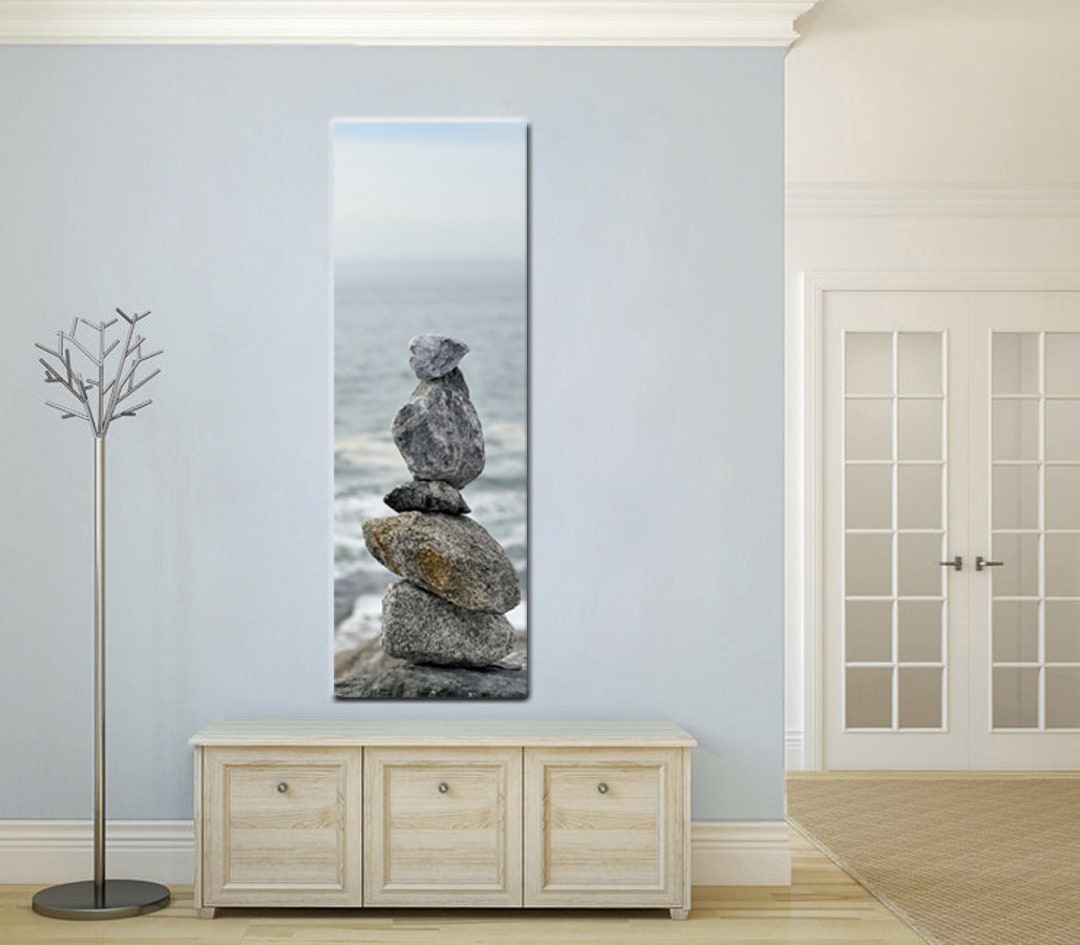 Tall Canvas, Extra Large Wall Art 20x60, Entryway Staircase Beach Theme ...