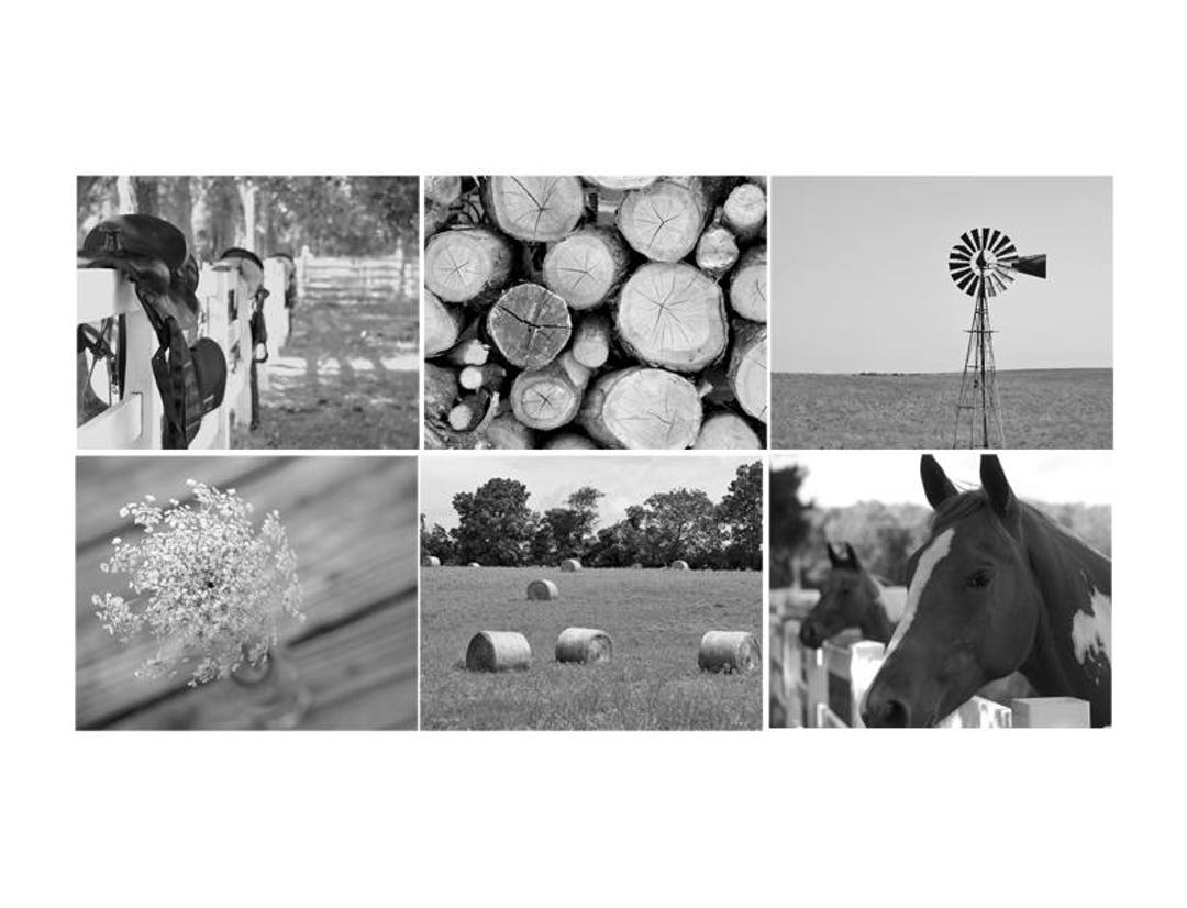 Black and White Farmhouse Decor, Country Primitive Home Decor, Gallery ...