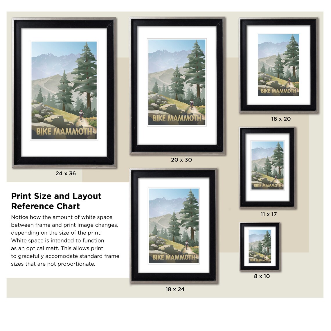 Ski Mammoth, Original Retro-style Ski Poster/print, Travel Poster/print ...