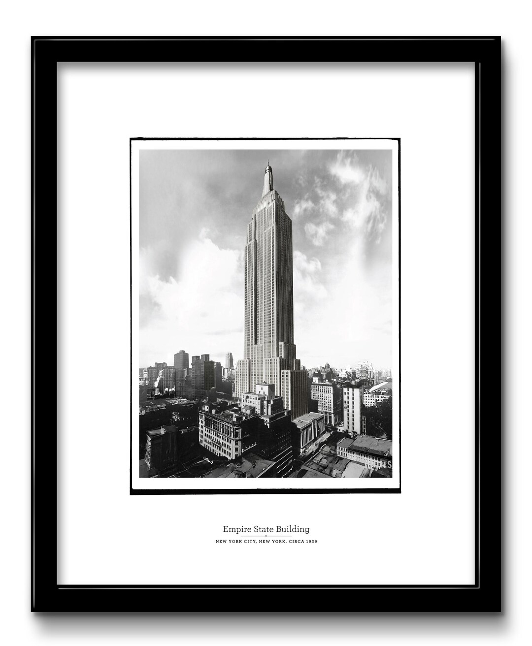 Empire State Building Vintage Poster/photo/print, Historic New York ...