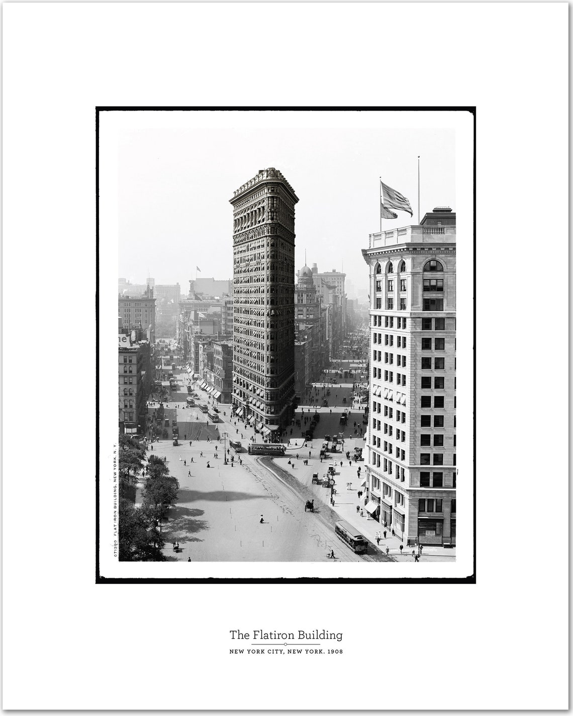 Flatiron Building Vintage Poster/photo/print, Historic New York City ...