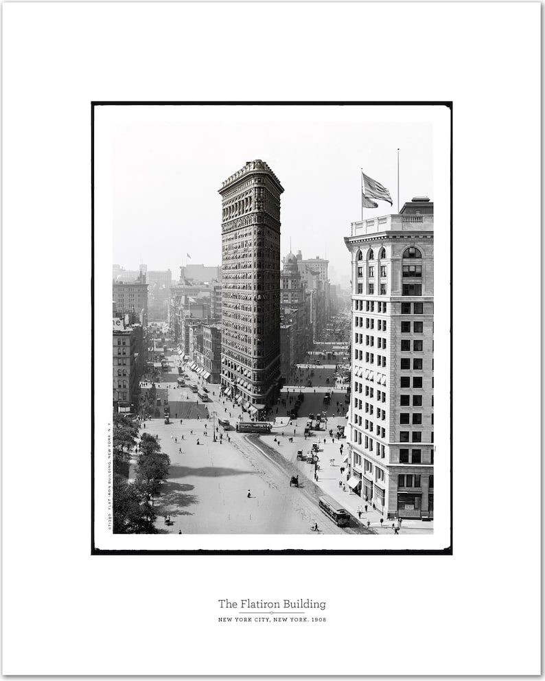Flatiron Building Vintage Poster/photo/print, Historic New York City ...