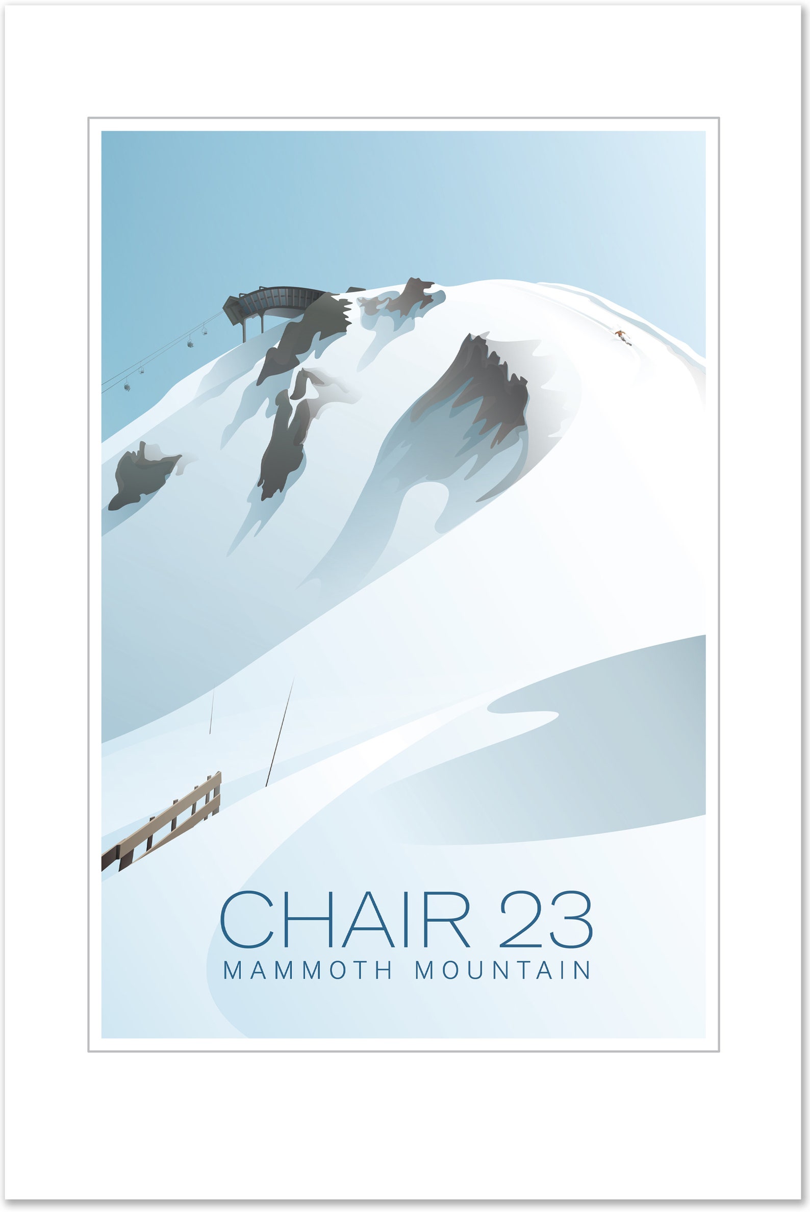 Chair 23 Mammoth Mountain Original Ski Poster/print - Etsy