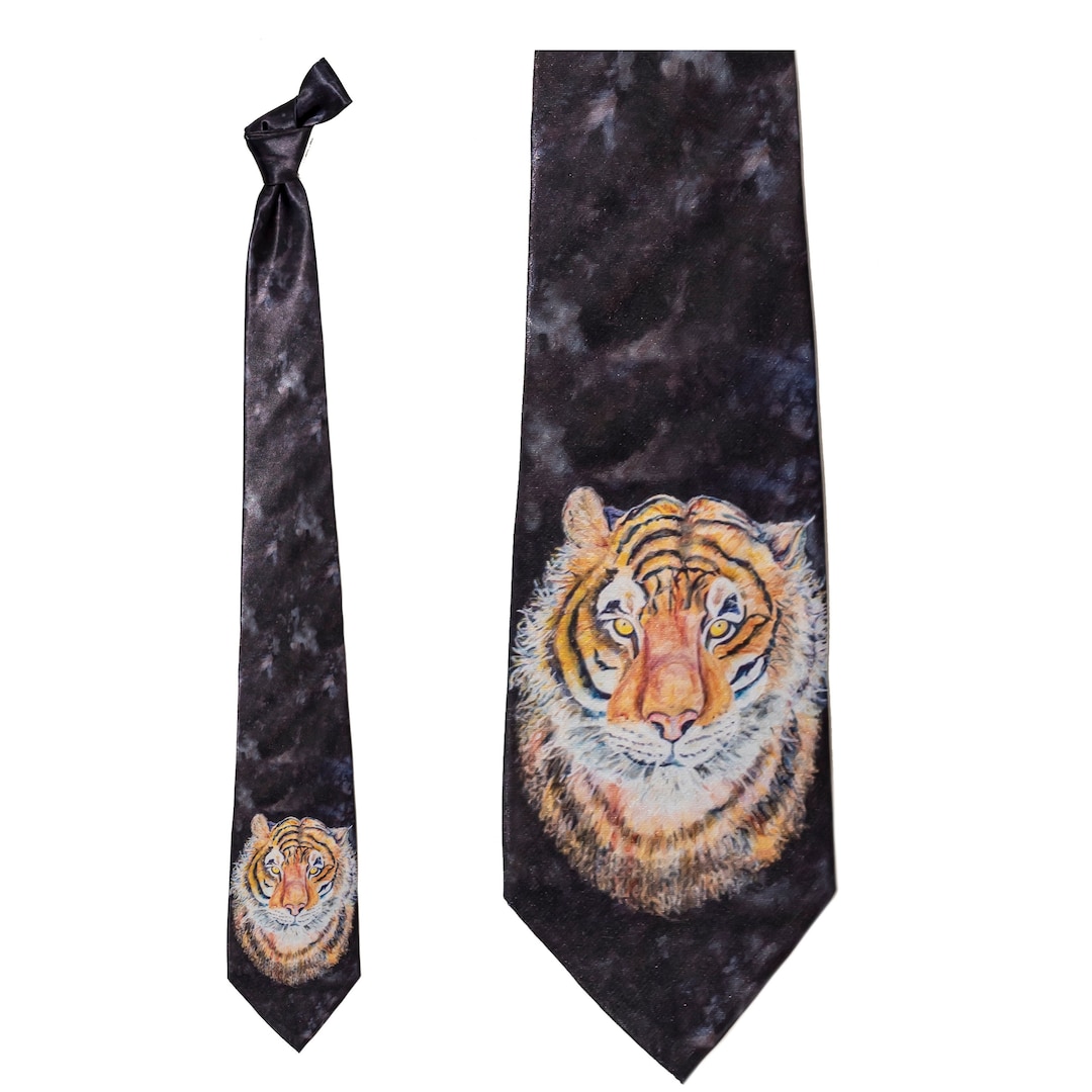 Home Run (tiger) Necktie - Etsy