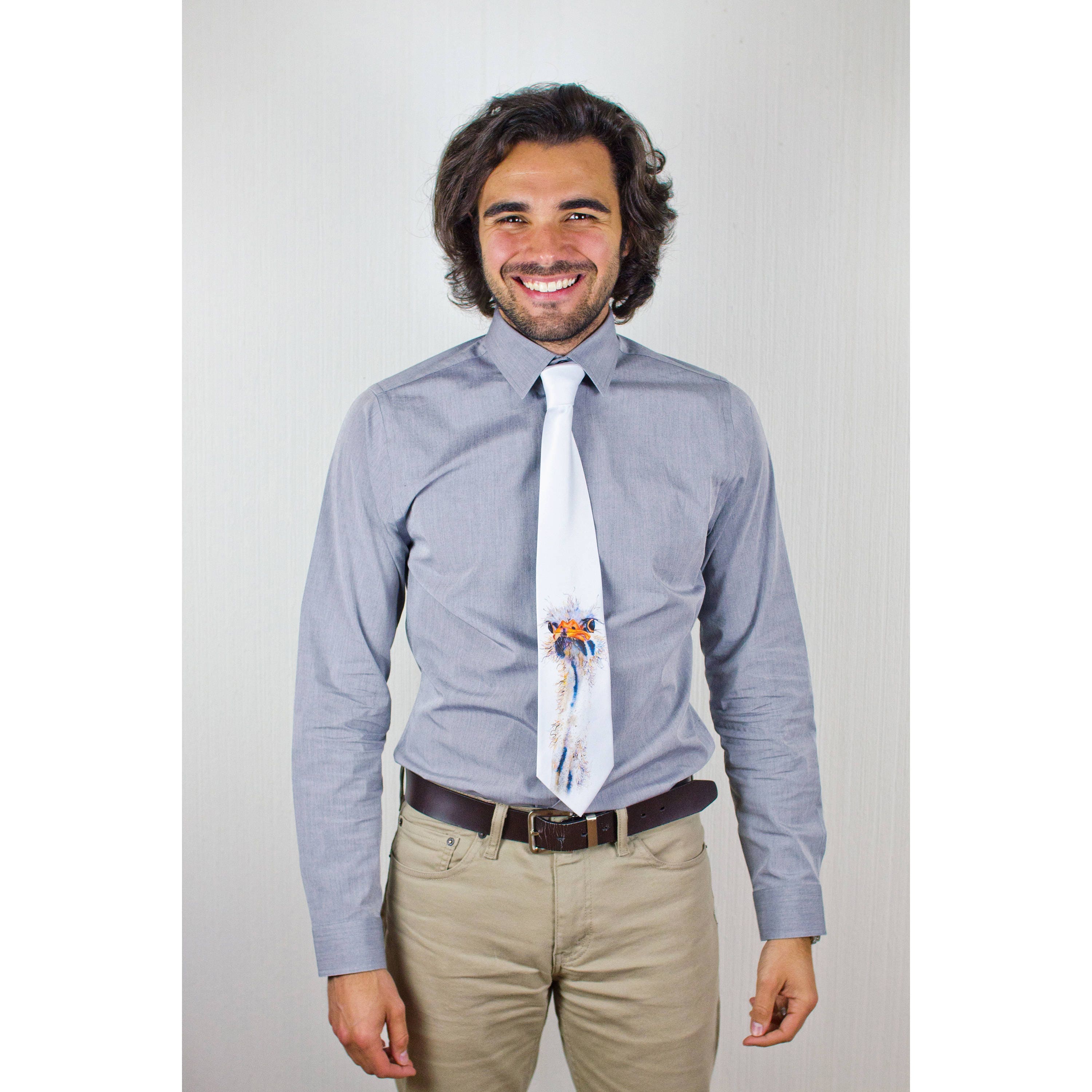 Oscar the Ostrich Necktie - Etsy