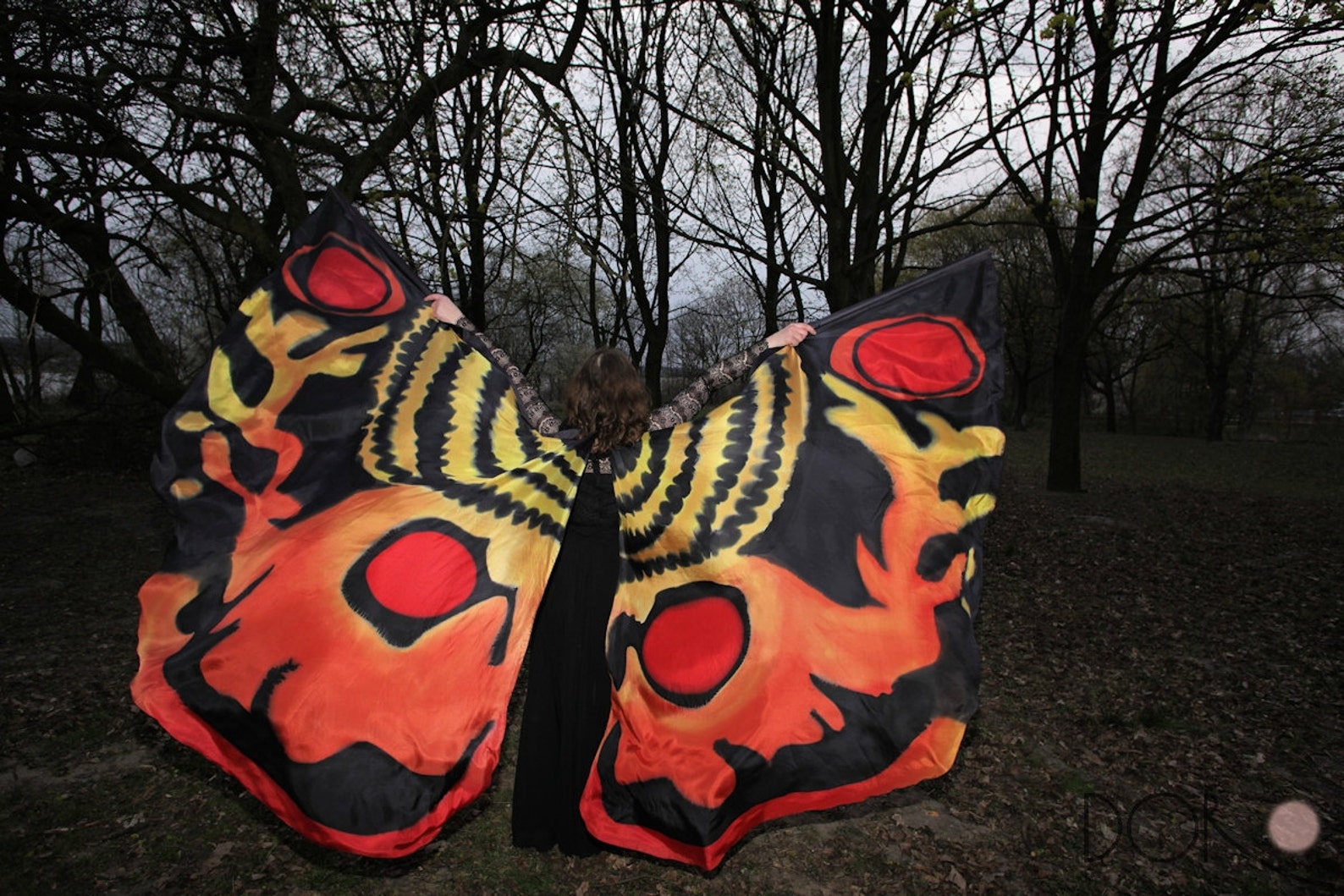 Mothra Wings. Belly Dance Unique Wings Made to Order. Hand Painted Silk ...