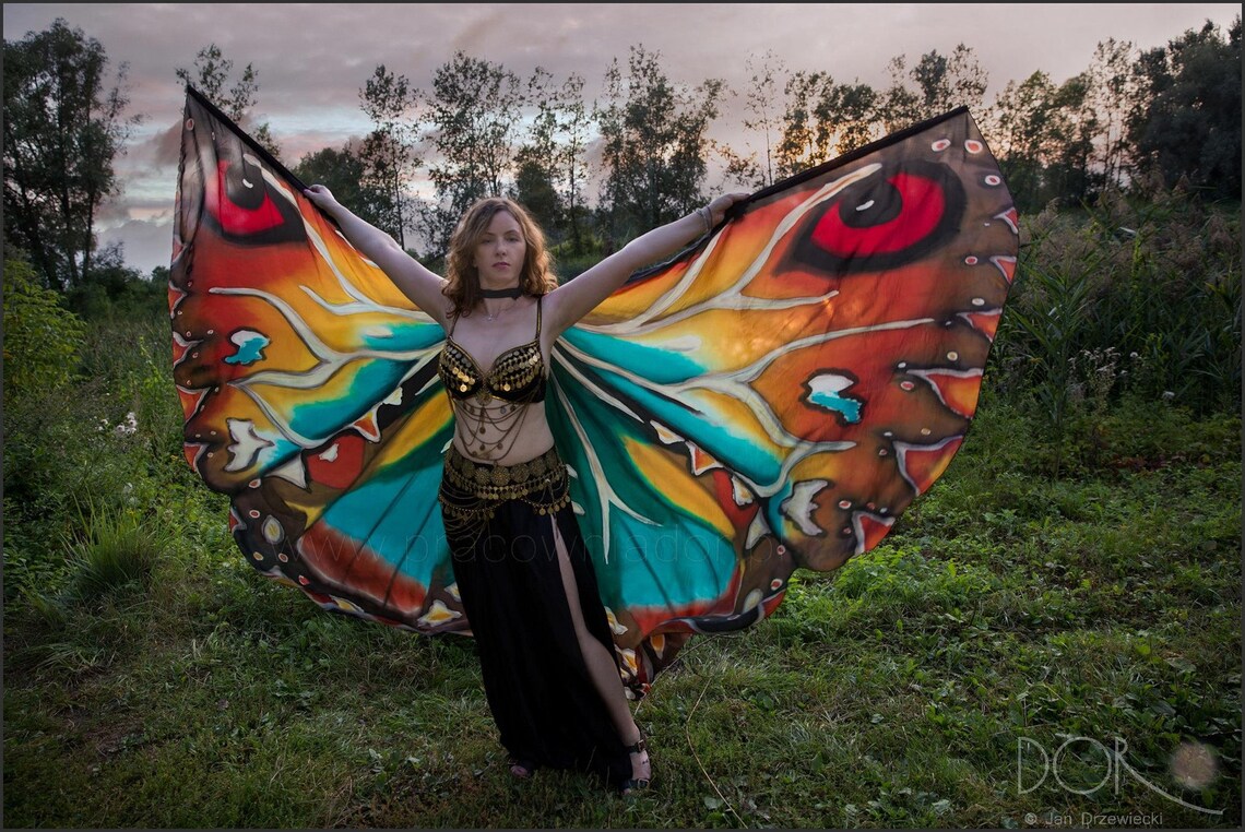 Mothra Wings - Pattern of Godzilla 2019. Belly Dance Unique Wings Made ...