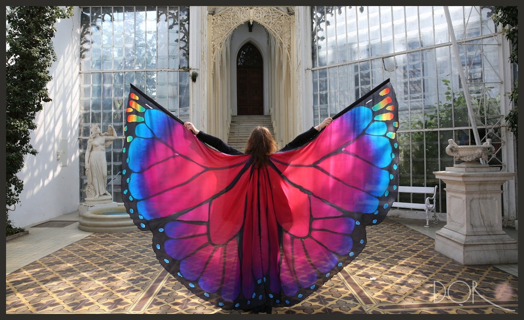 Belly Dance Wings. Hand Painted 100% Silk Isis Wings. Made to Order ...