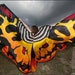 Mothra Wings. Belly Dance Unique Wings Made to Order. Hand Painted Silk ...