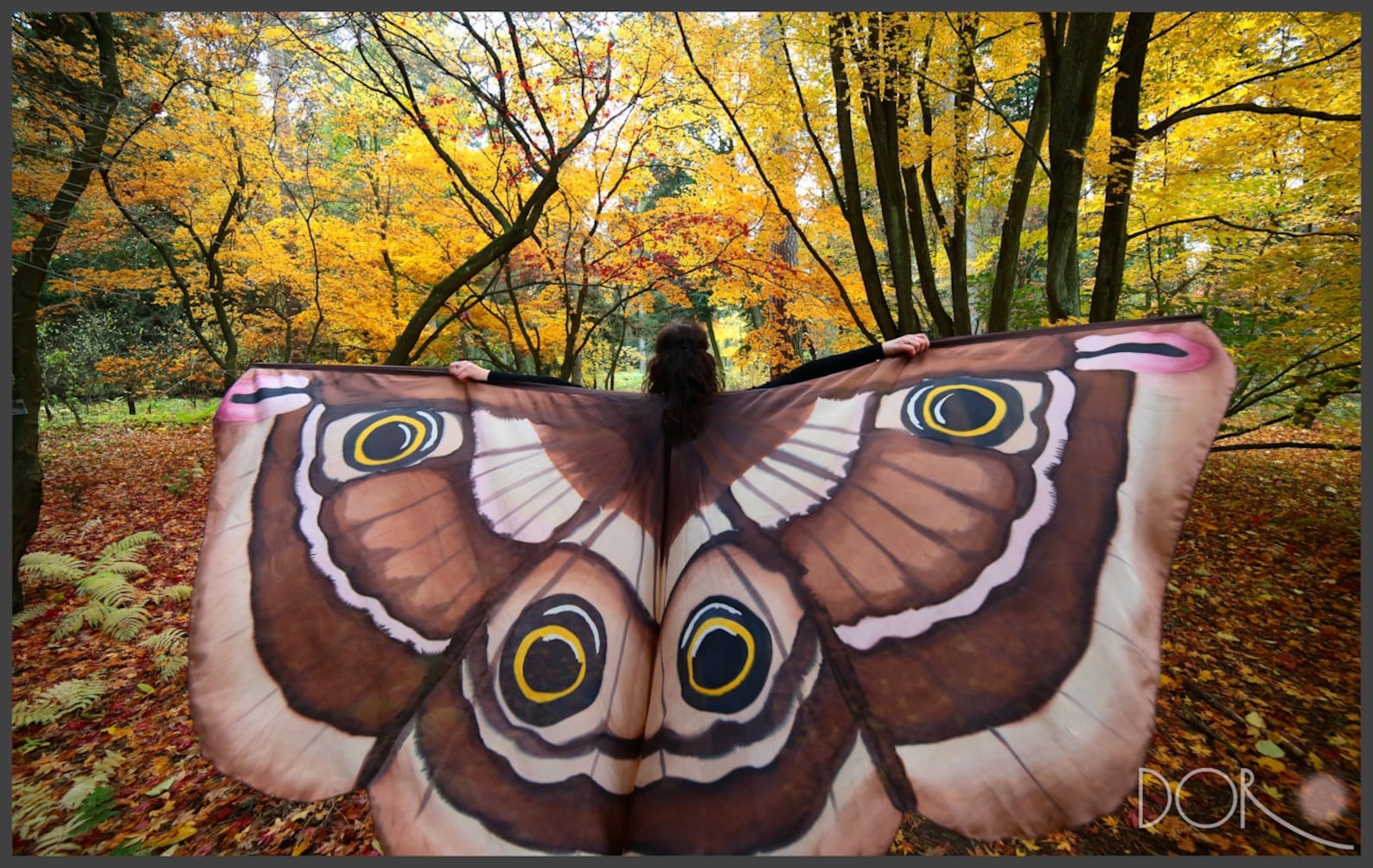 Moth Wings. Hand Painted Silk Wings Made to Order - Etsy