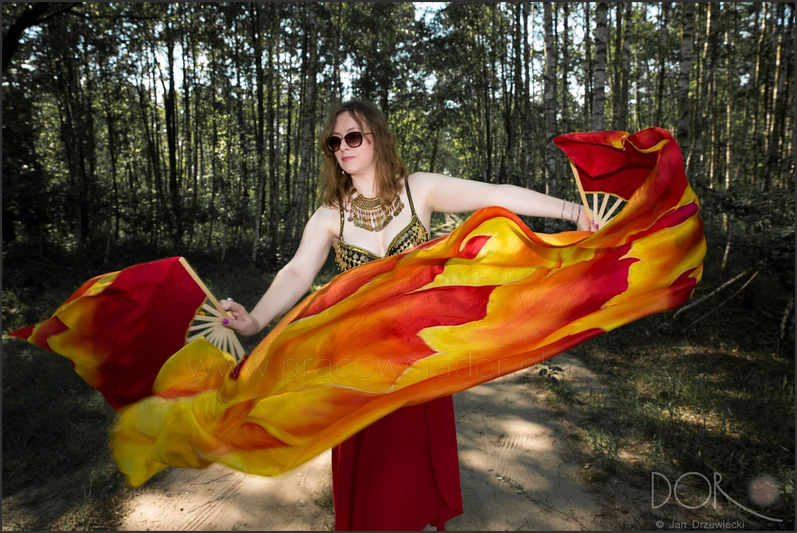 Hand Painted Silk Fire Fan Veils: Belly Dance Accessories - Etsy