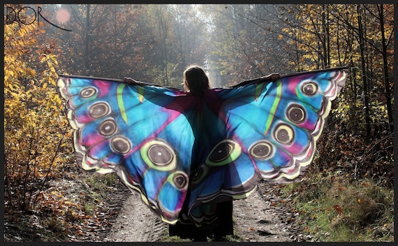 Unique Hand Painted Silk Wings Made to Order. the Wings Like | Etsy
