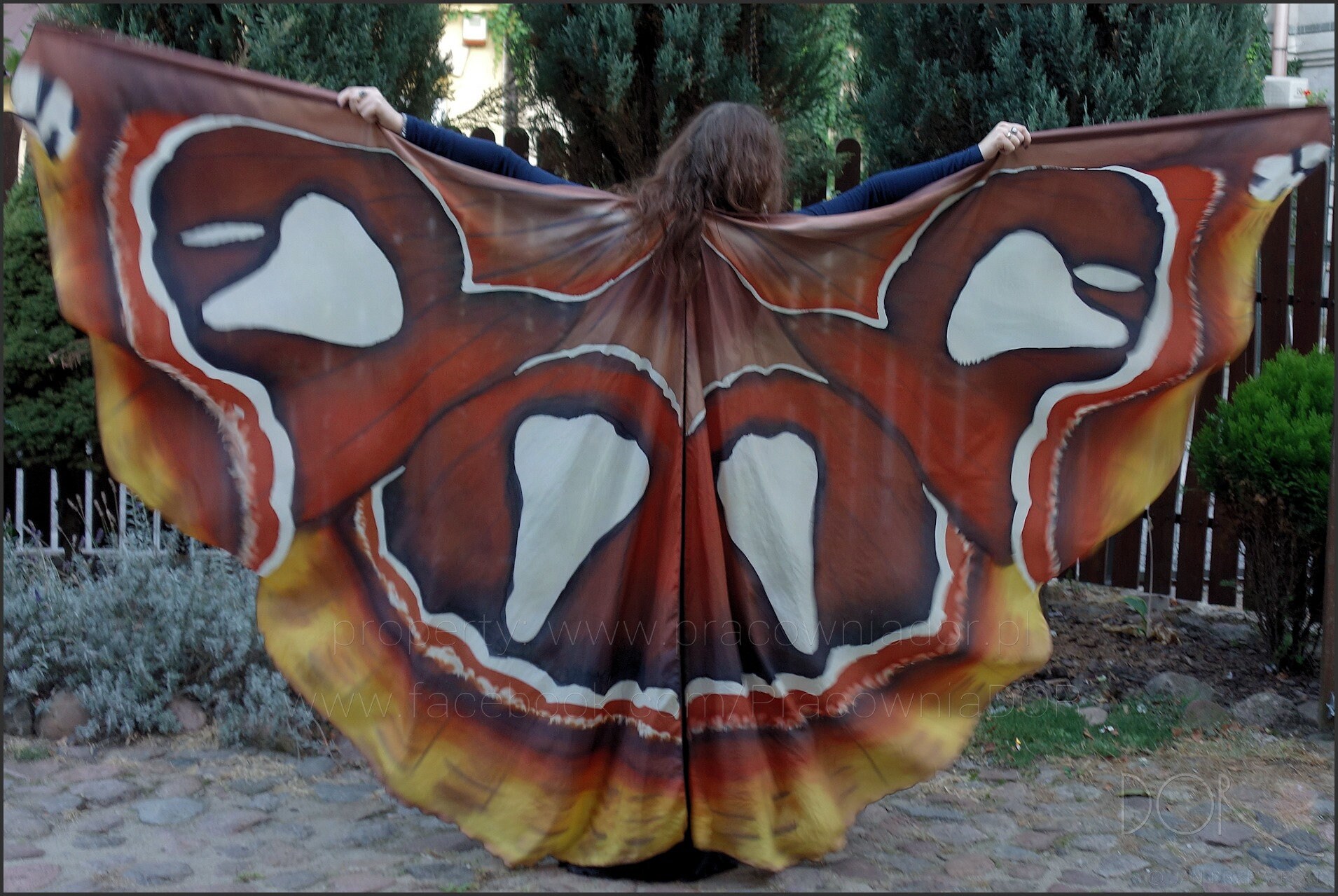 Moth wings. Hand painted silk wings made to order | Etsy
