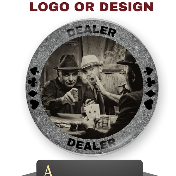 Custom Poker Dealer Button - Etsy
