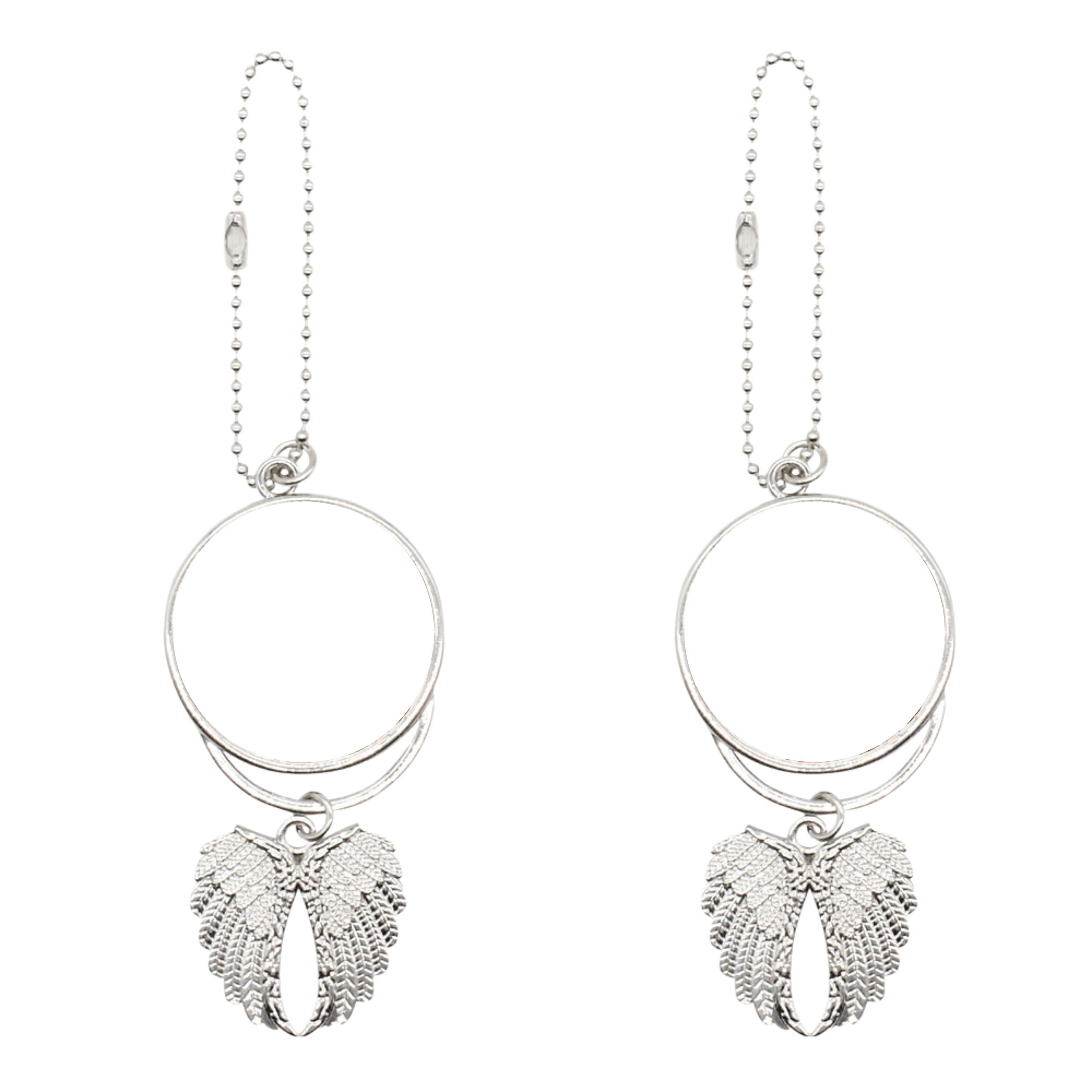 Memorial Car Angel Wings for Rear View Mirror, Hanging Double Sided ...